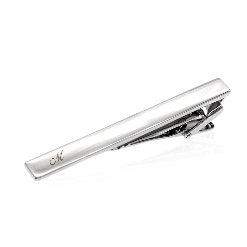 Personalized Tie Clip Engraved Tie Pin With Any Text Wedding Gift for ...
