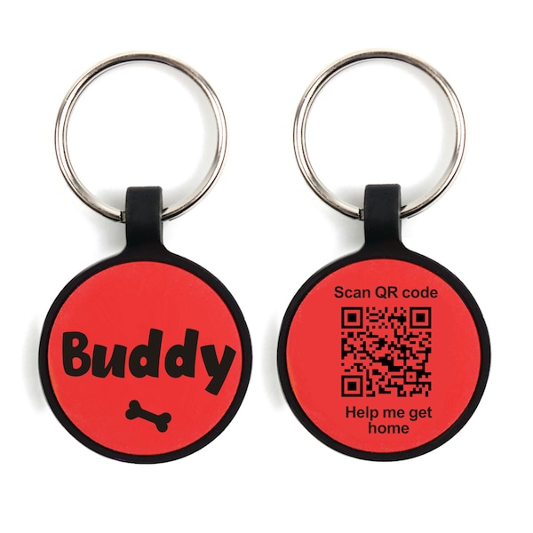 Qr Code Dog Tag - Etsy