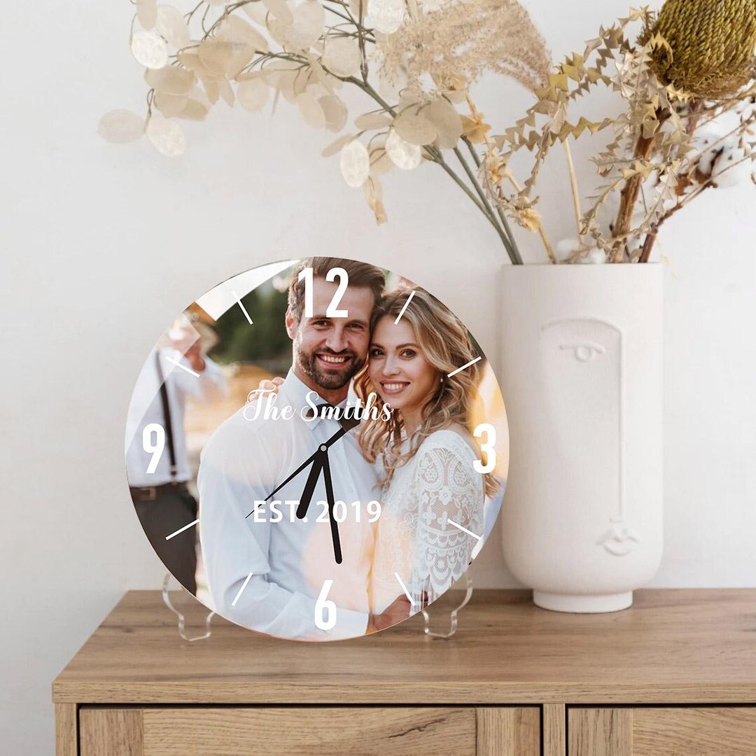 Personalized Wedding Gifts Custom Anniversary Wall Clock Gifts With ...