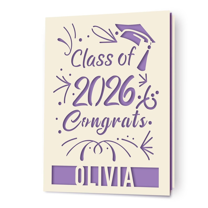 Personalized Graduation Gifts Custom Cards Congrats Grad Class of 2026 ...