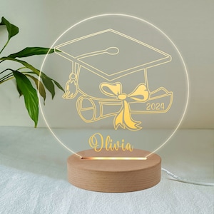 Personalized Graduation Night Light Grad Night Lamp Gifts With Any Name ...