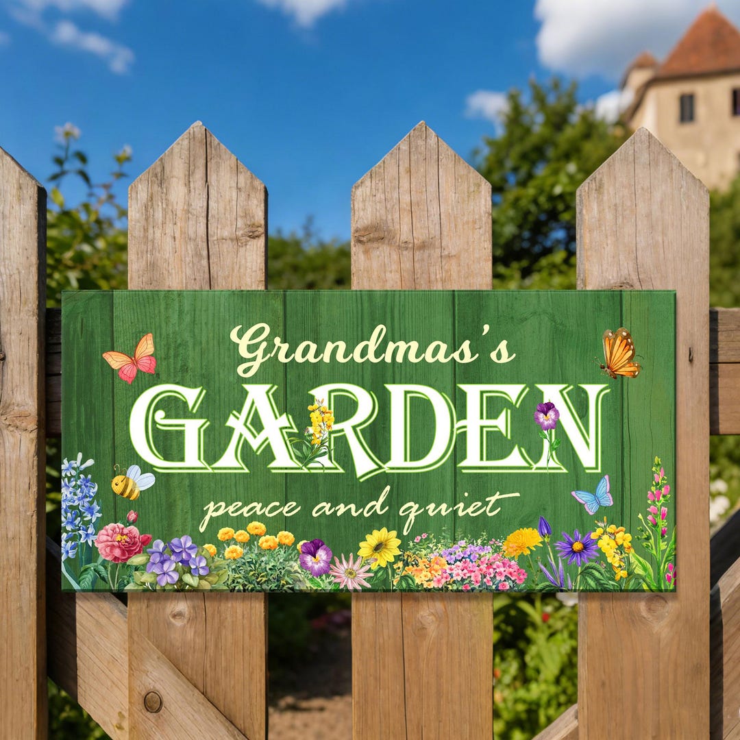 Personalized Sign Plaque, Outdoor Welcome Sign, Custom Wooden Garden ...