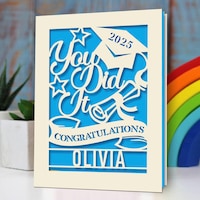 Custom Wooden Graduation Invitation – Rustic Handmade Card - Etsy
