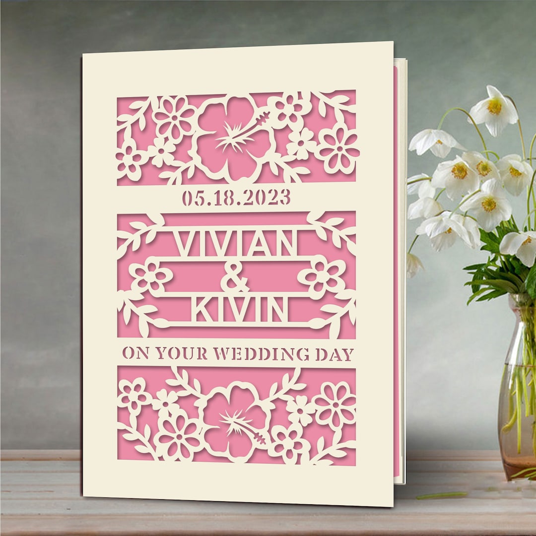 Personalized Wedding Card for Lover Couples Wedding Greeting Card Gifts ...