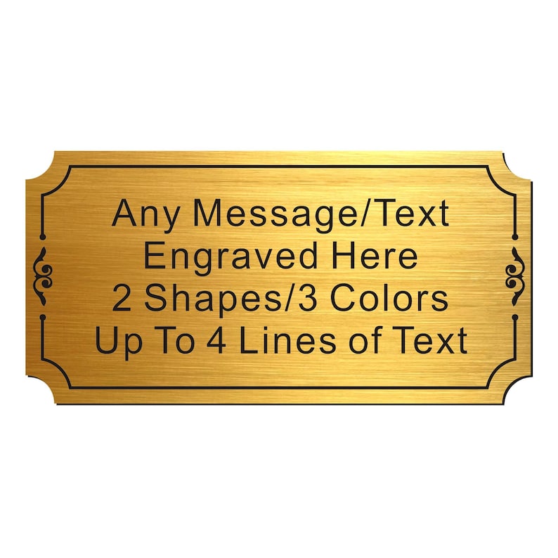Personalized Engraved Name Plate, Stainless Steel Name Plaque With Any ...