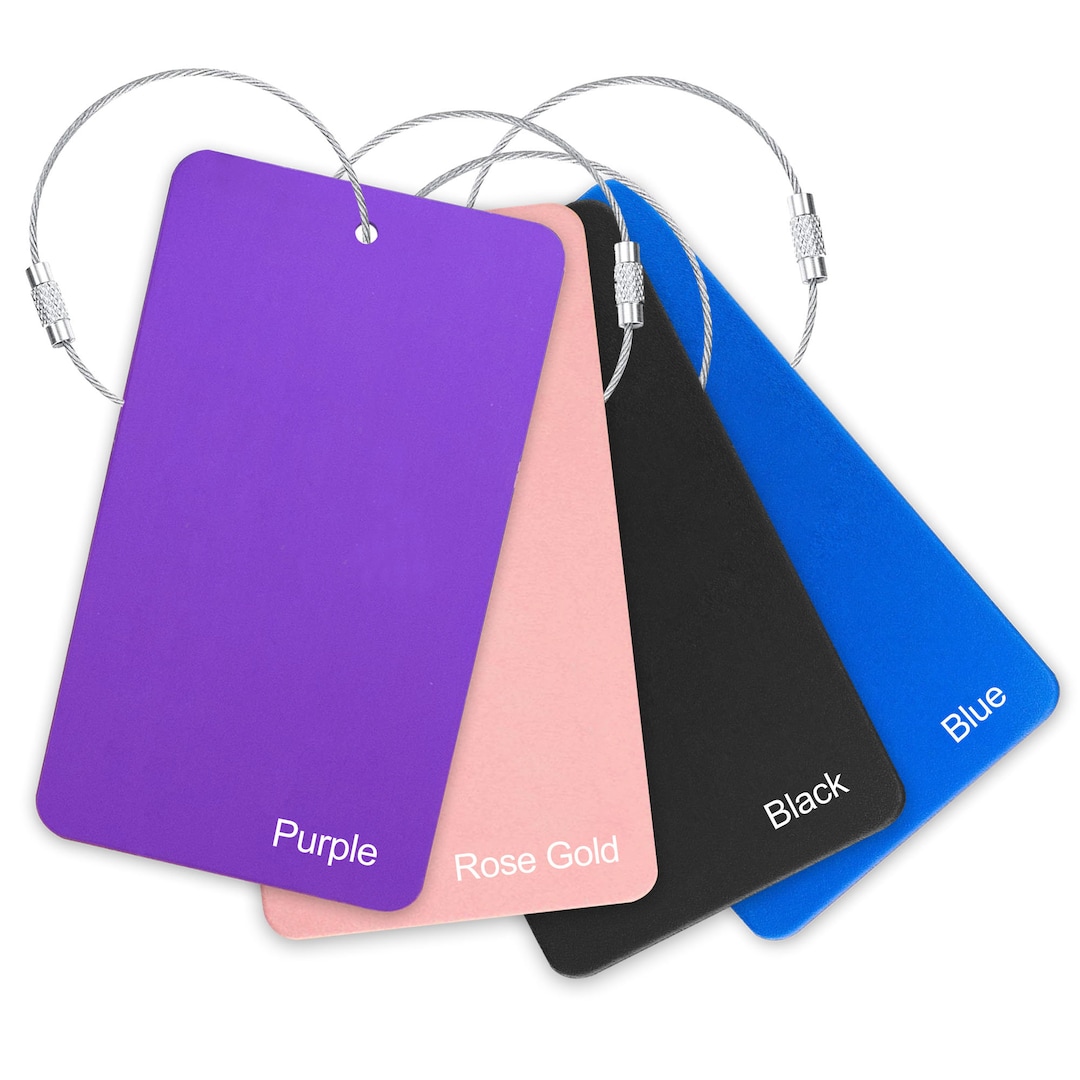 Personalized Luggage Tags for Suitcase Customized Metal Luggage Tags ...