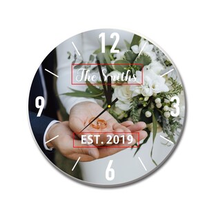 Personalized Wedding Gifts Custom Anniversary Wall Clock Gifts With ...