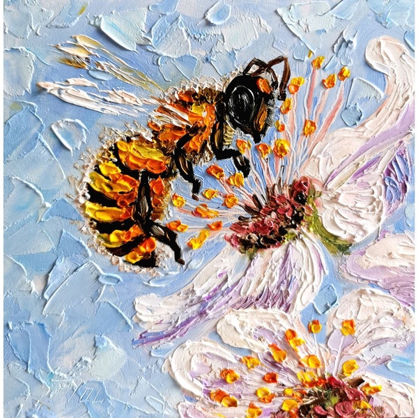 Bee Painting - Etsy