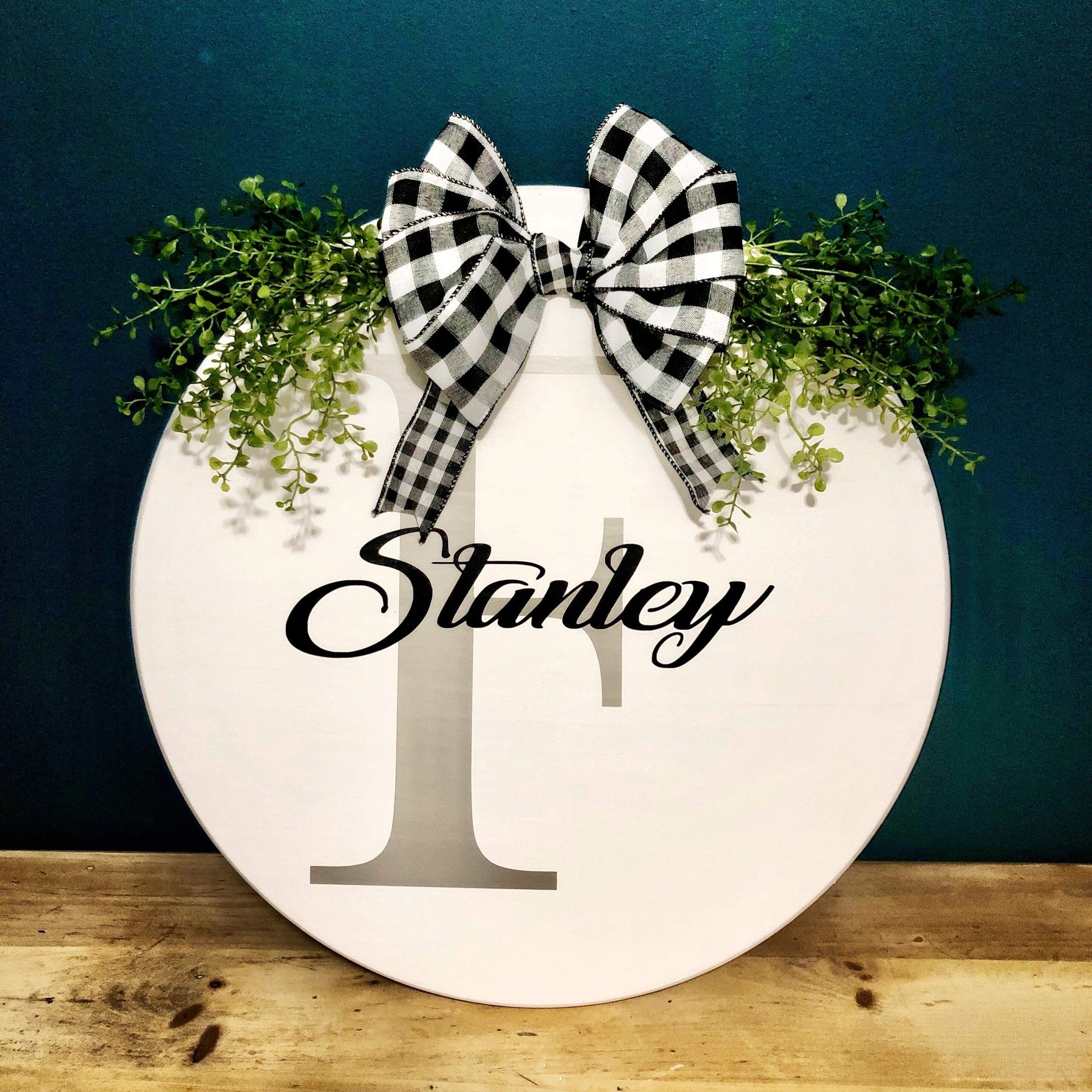 Farmhouse Door Signs/round Door Signs/wooden Door Signs/ Hello - Etsy