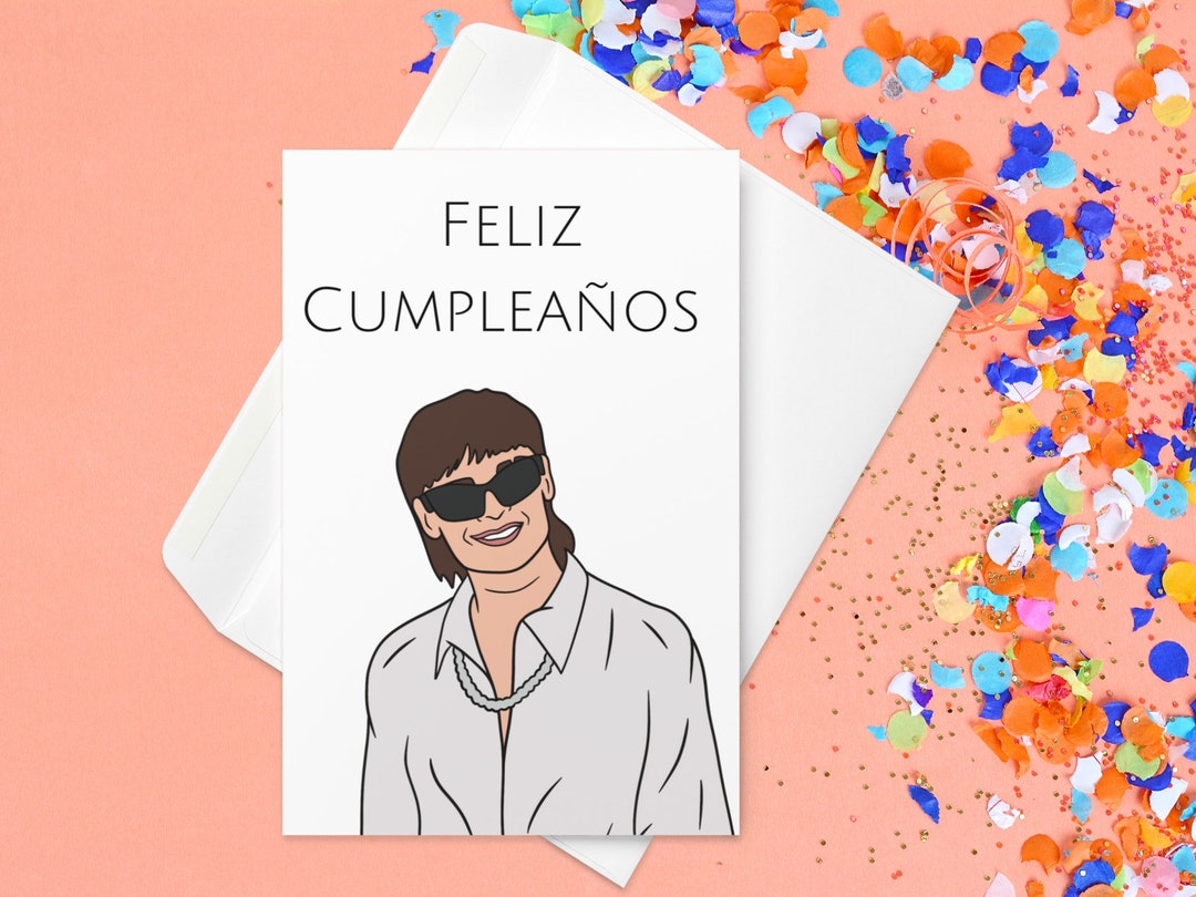 Feliz Cumpleaños Peso Pluma Birthday Card 4x6 Peso Pluma Greeting Card ...