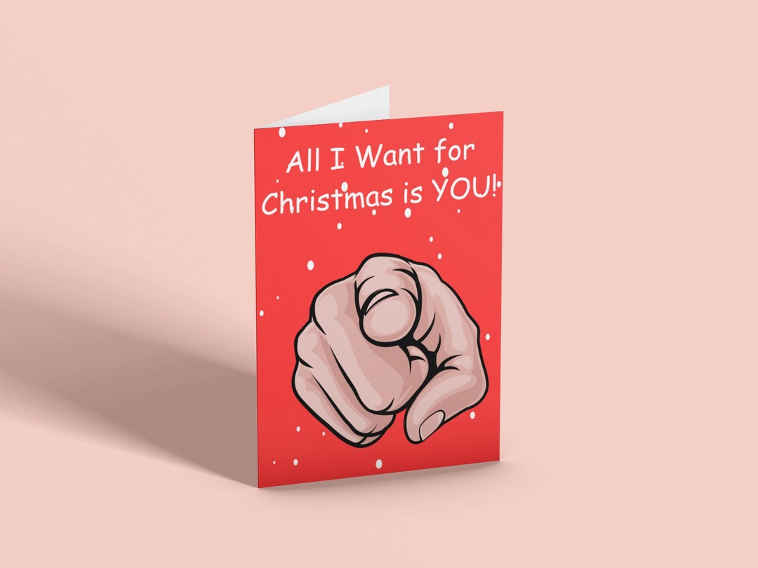 Christmas Card all I Want for Christmas Holiday Card Instant Download ...