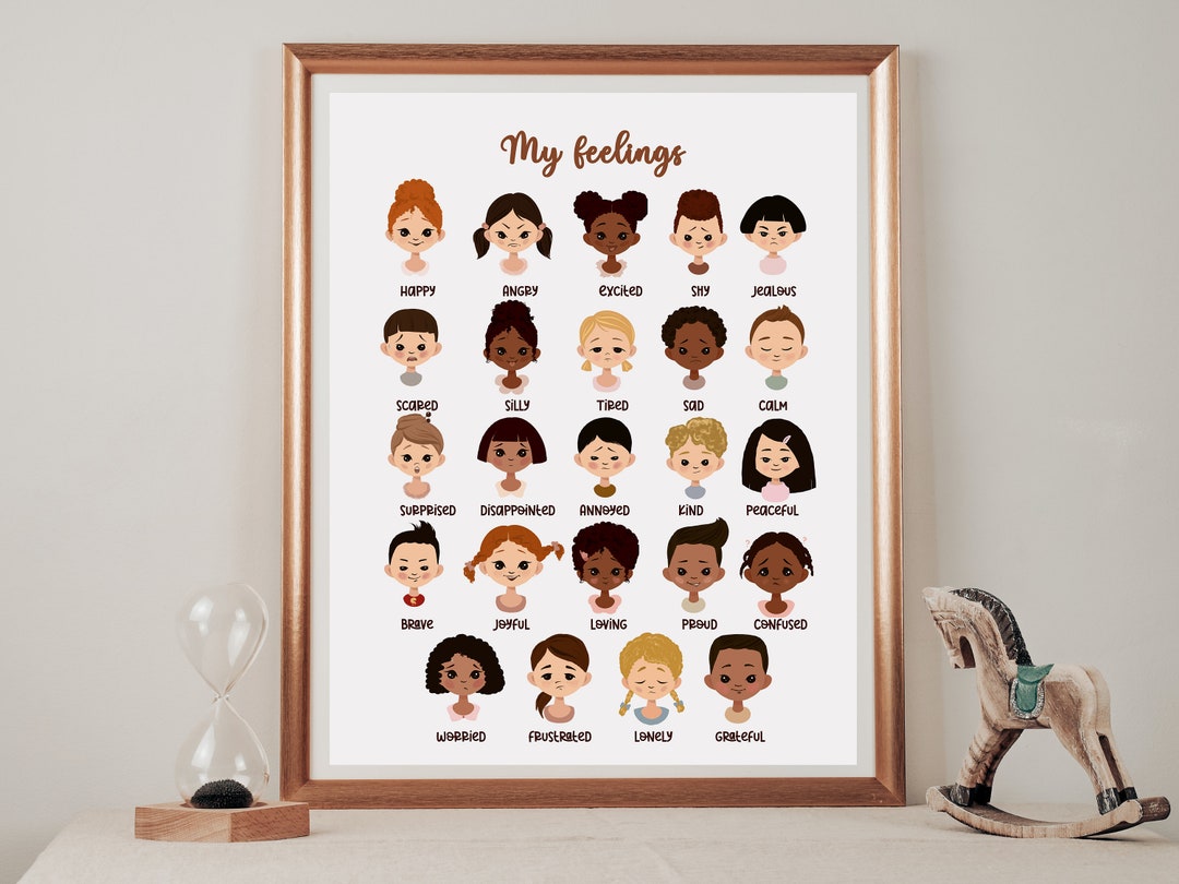 My Emotions Chart, Educational Posters, Feelings Chart Print, Calming ...