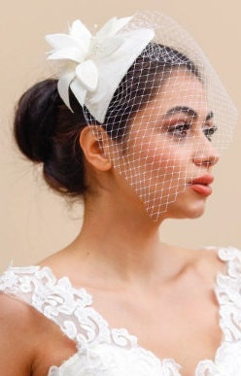 Innocency of Lily Handmade, Pill Box Bridal Fascinator, Wedding Hat ...