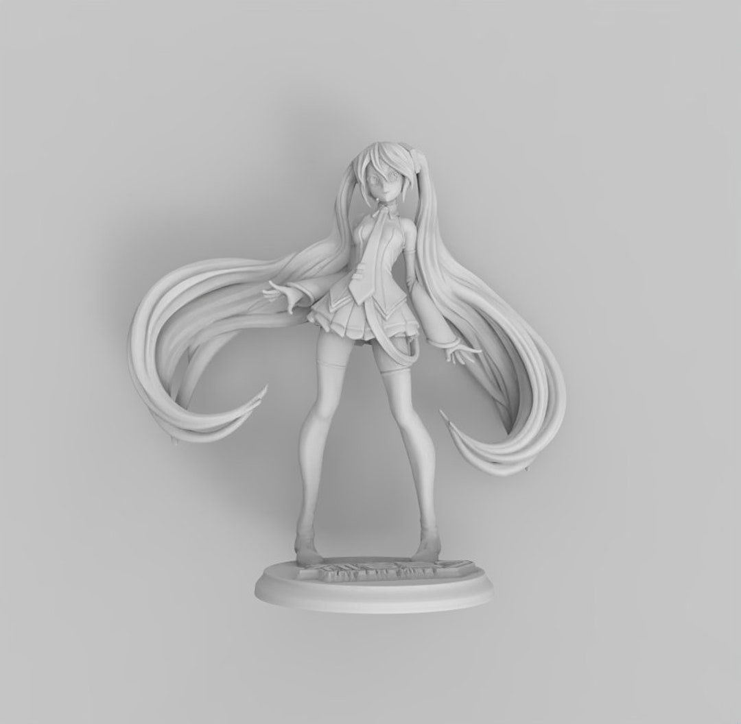 Hatsune Miku Stl File 3d Printing, 3d Figure Stl, 3d Stl, Super Hero ...