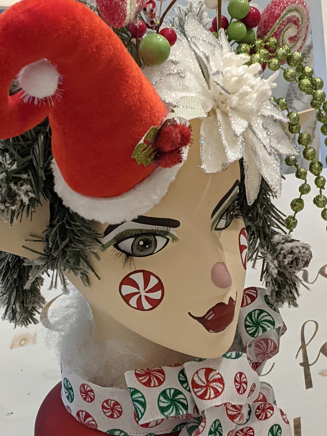 Christmas Mannequin Centerpiece - Etsy