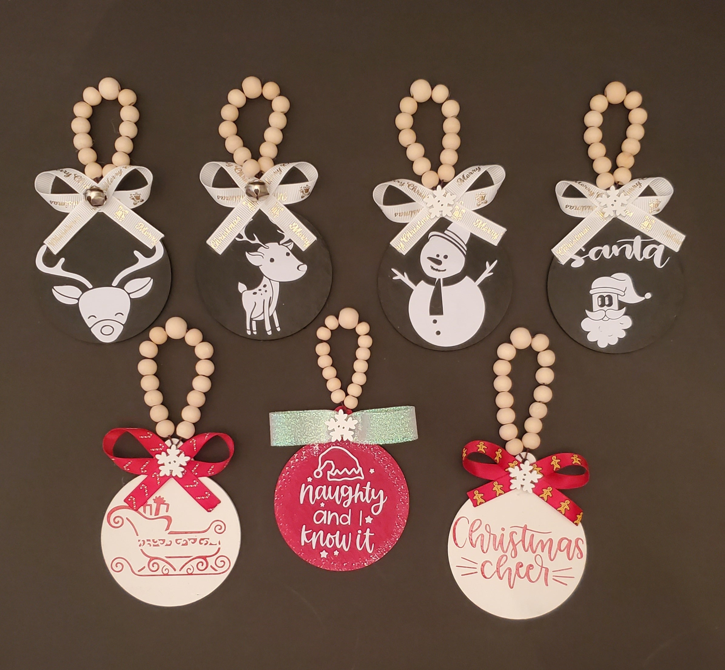 3" Wooden Christmas Ornaments - Etsy