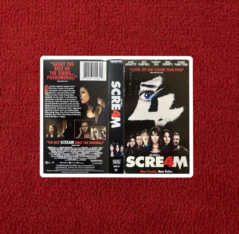 Scream Ghostface VHS Tape Covers Sticker Slasher Summer - Etsy