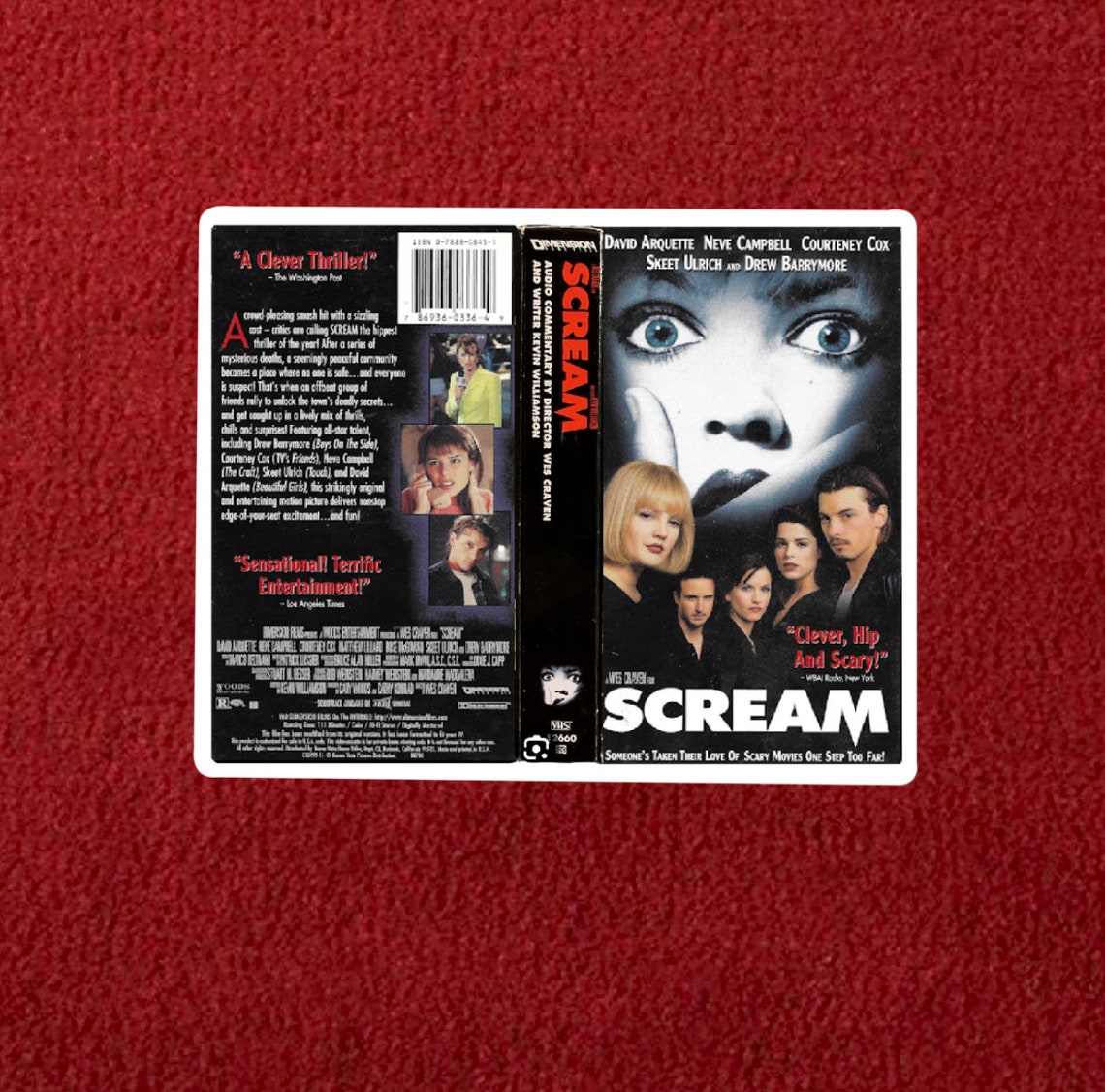 Scream Ghostface VHS Tape Covers Sticker Slasher Summer - Etsy