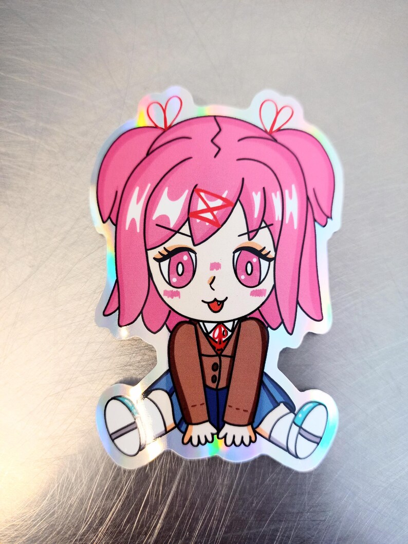 Doki Doki Literature Club DDLC Chibi Holographic Stickers - Etsy