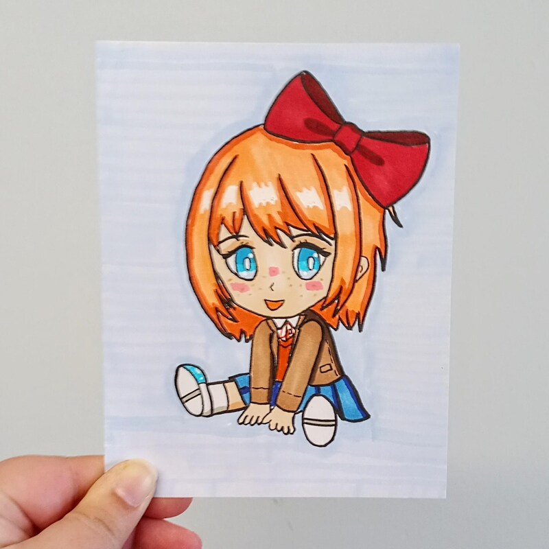 Chibi Sayori - Etsy