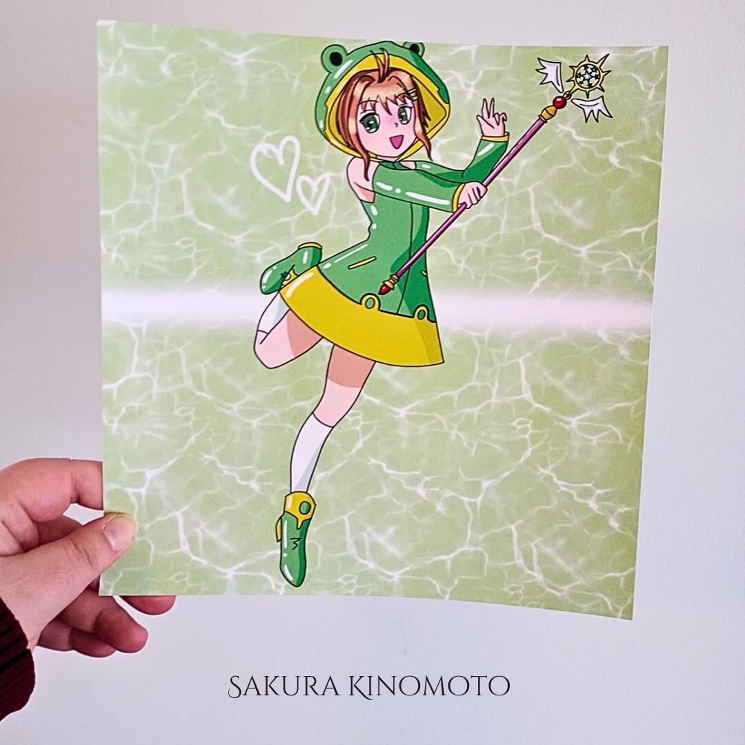 Sakura Kinomoto Card Captor Sakura Magical Girl Print - Etsy