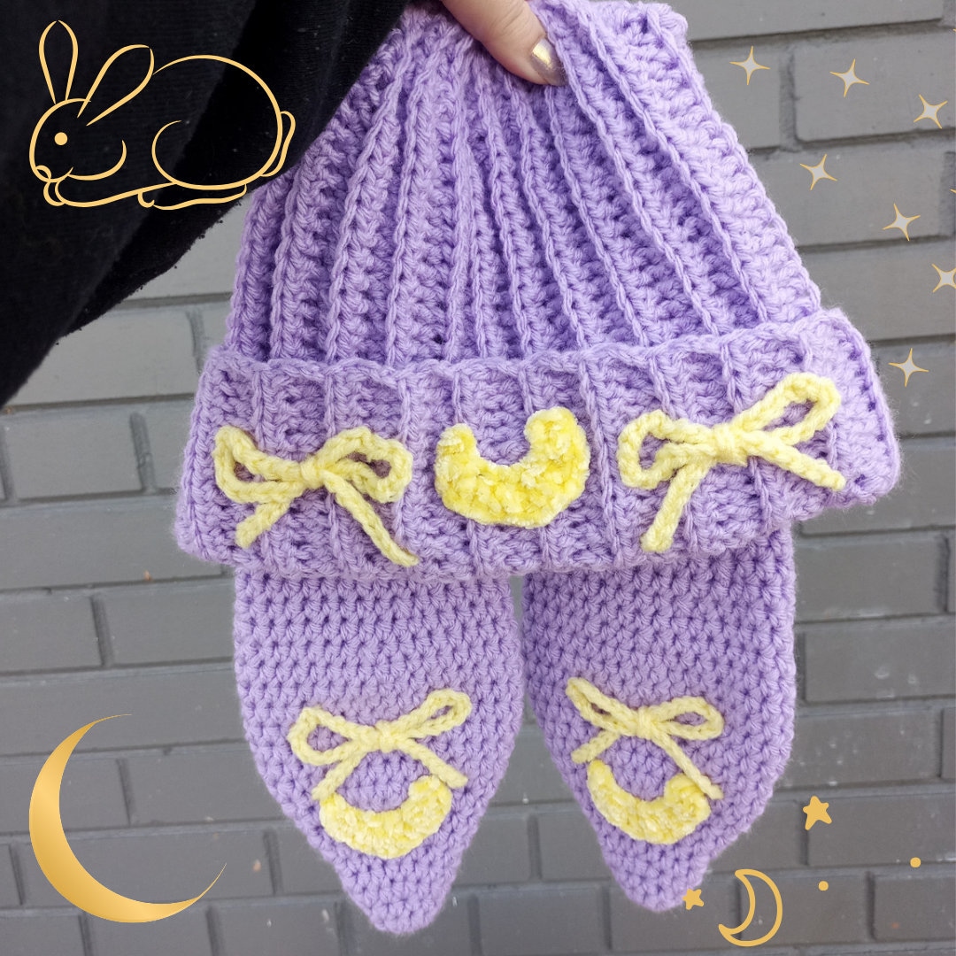 Crochet Usagi Moon Bunny Hat - Etsy