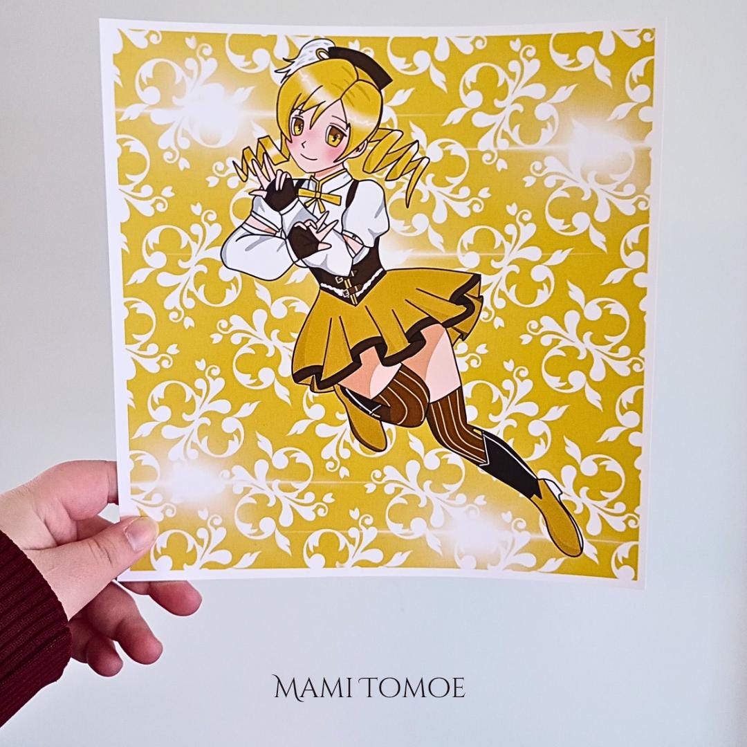 Mami Tomoe Puella Magi Madoka Magica Magical Girl Print - Etsy