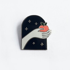 Offering Pin | Hard Enamel Silver Arch Label Pin Brooch With Hand ...