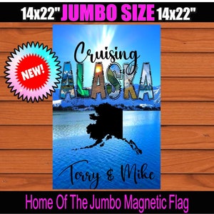 Alaska Cruise Sign, Alaskan Cruise Flag, Alaska Cruise Banner, Alaska ...