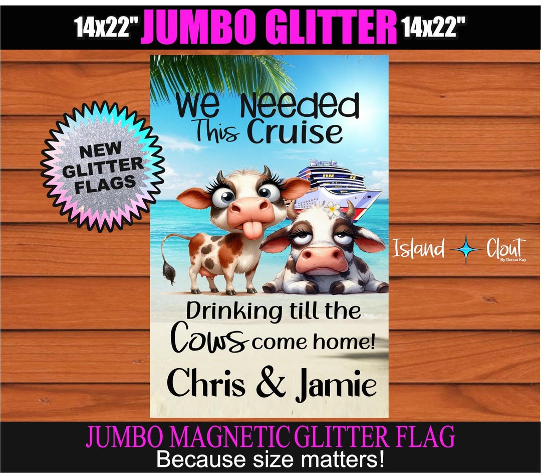 Magnetic Cruise Flag, Couple Cruise Flag, Cruise Door Sign, Cruise ...