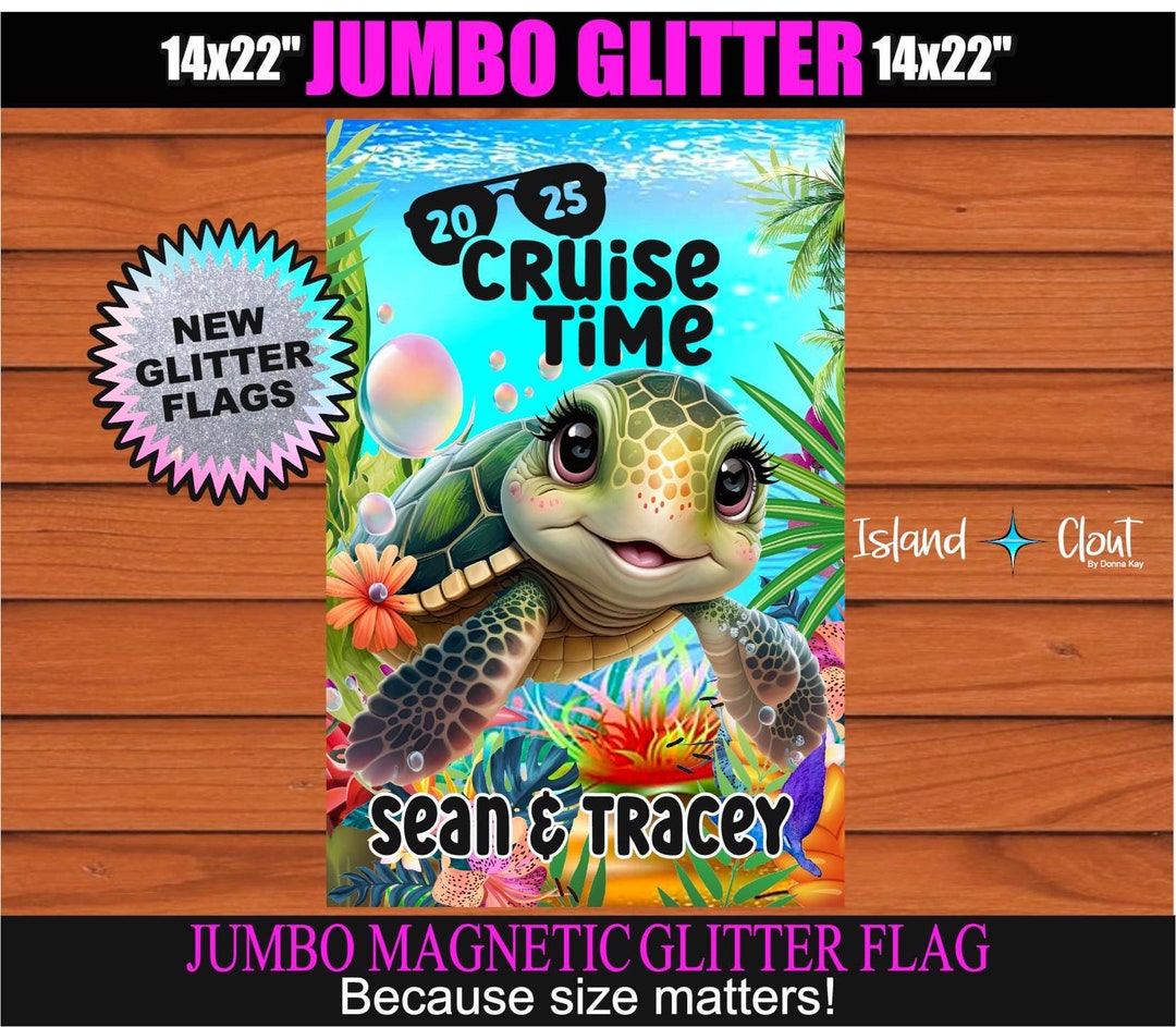 Magnetic Cruise Flag, Couple Cruise Flag, Cruise Door Sign, Cruise ...