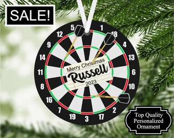Personalized Dart Board Ornament Dart Team Gift Ideas - Etsy