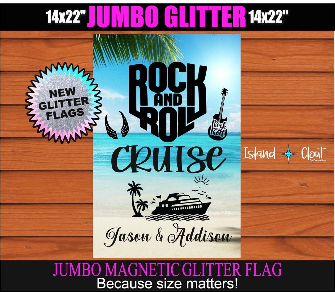 Rock and Roll Cruise Banner, Cruise Flag, Rock Cruise Door Sign, Cruise ...