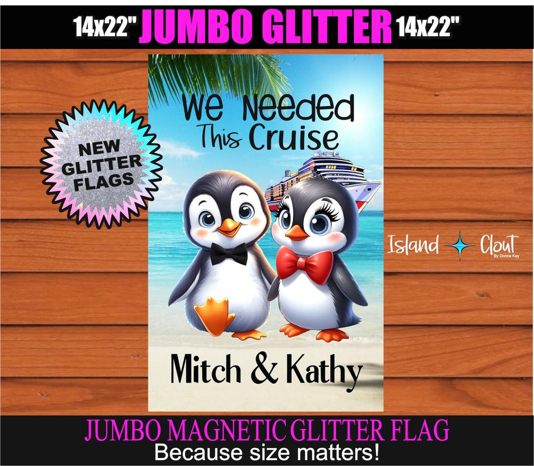 Magnetic Cruise Flag, Couple Cruise Flag, Cruise Door Sign, Cruise ...