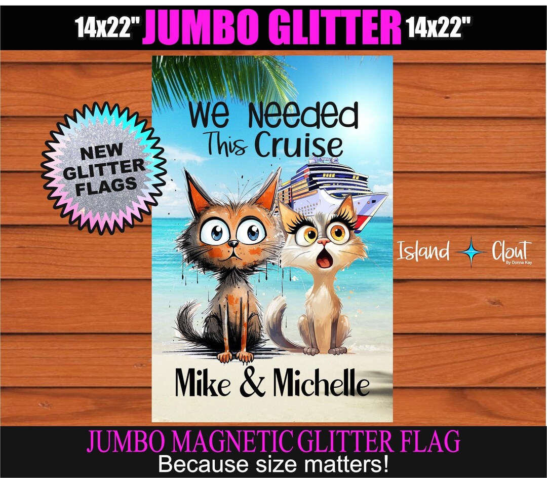 Magnetic Cruise Flag, Couple Cruise Flag, Cruise Door Sign, Cruise ...