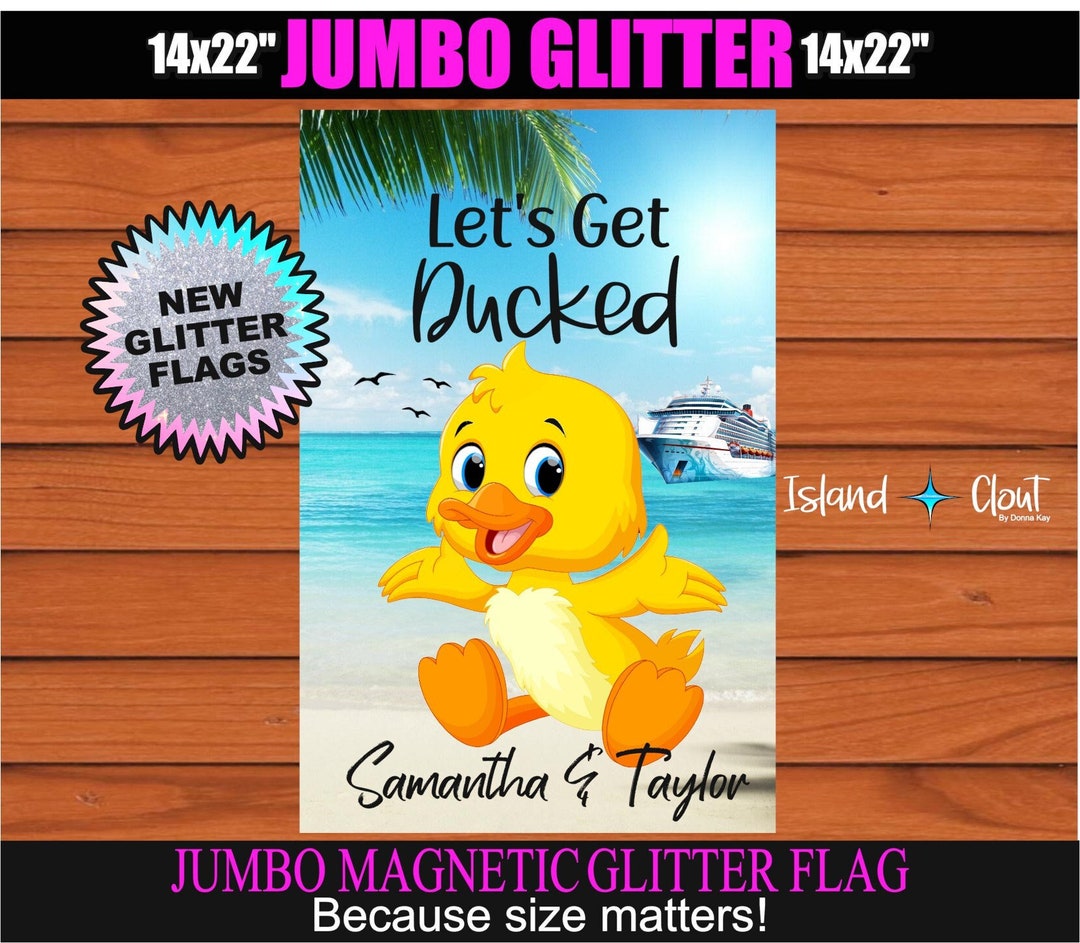 Magnetic Cruise Duck Flag, Custom Cruise Banner, Personalized Cruise ...