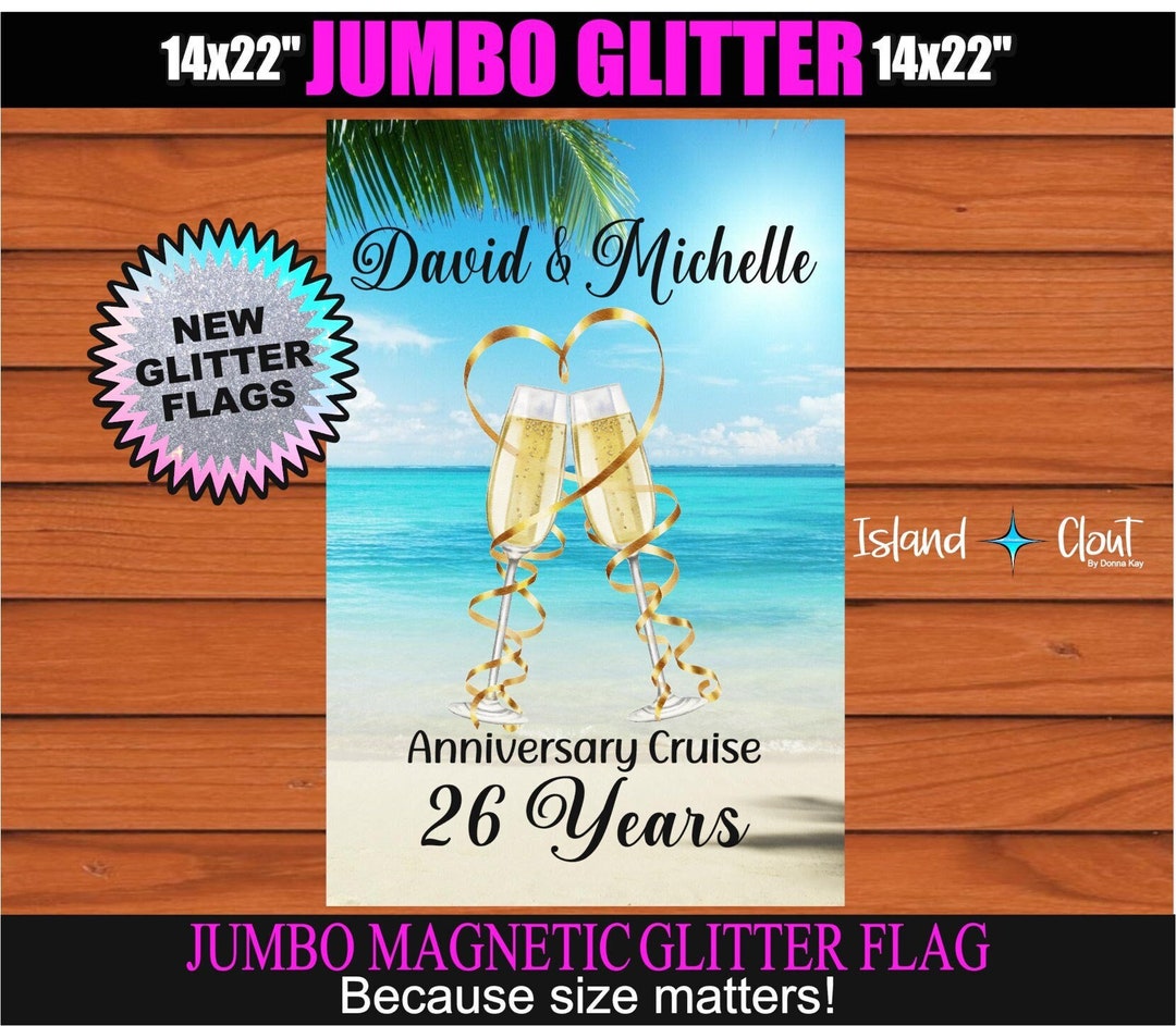 Anniversary Cruise Banner, Anniversary Cruise Flag, Magnetic Sign ...