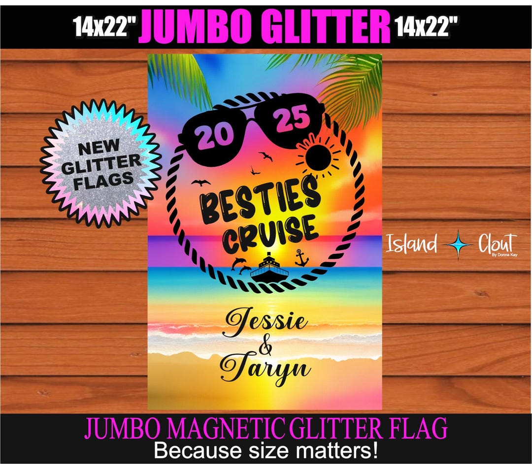 Besties Cruise Flag, Besties Cruise Banner, Cruise Door Decoration ...
