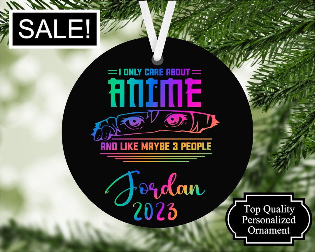 Anime Custom Ornament, Personalized Anime Ornament, Custom Anime Gift ...