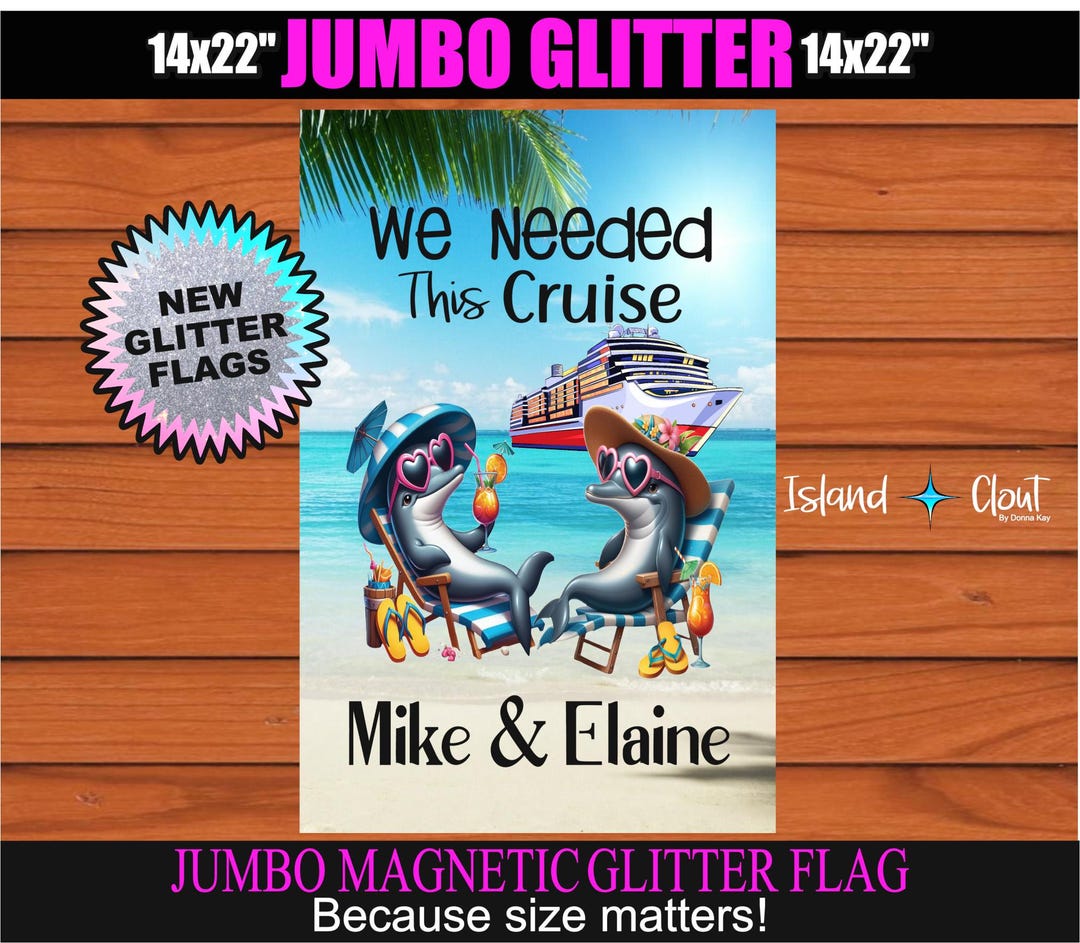 Magnetic Cruise Flag, Couple Cruise Flag, Cruise Door Sign, Cruise ...