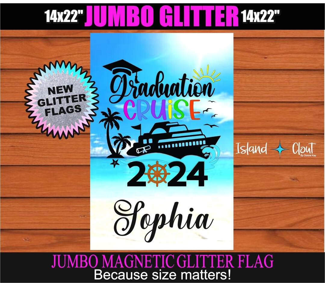 Graduation Cruise Banner, Custom Graduation Cruise Flag, Magnetic ...