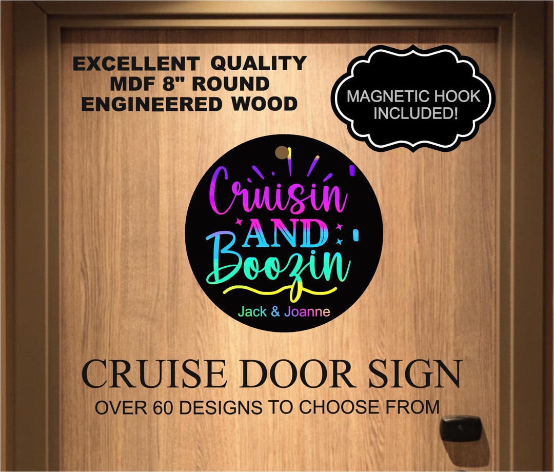 Cruisin and Boozin Cruise Door Sign MDF engineered Wood - Etsy