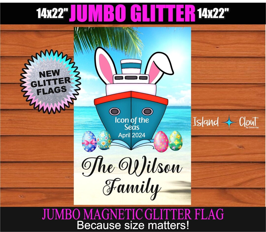 Easter Cruise Flag, Easter Cruise Banner, Decorate Your Cruise Door ...