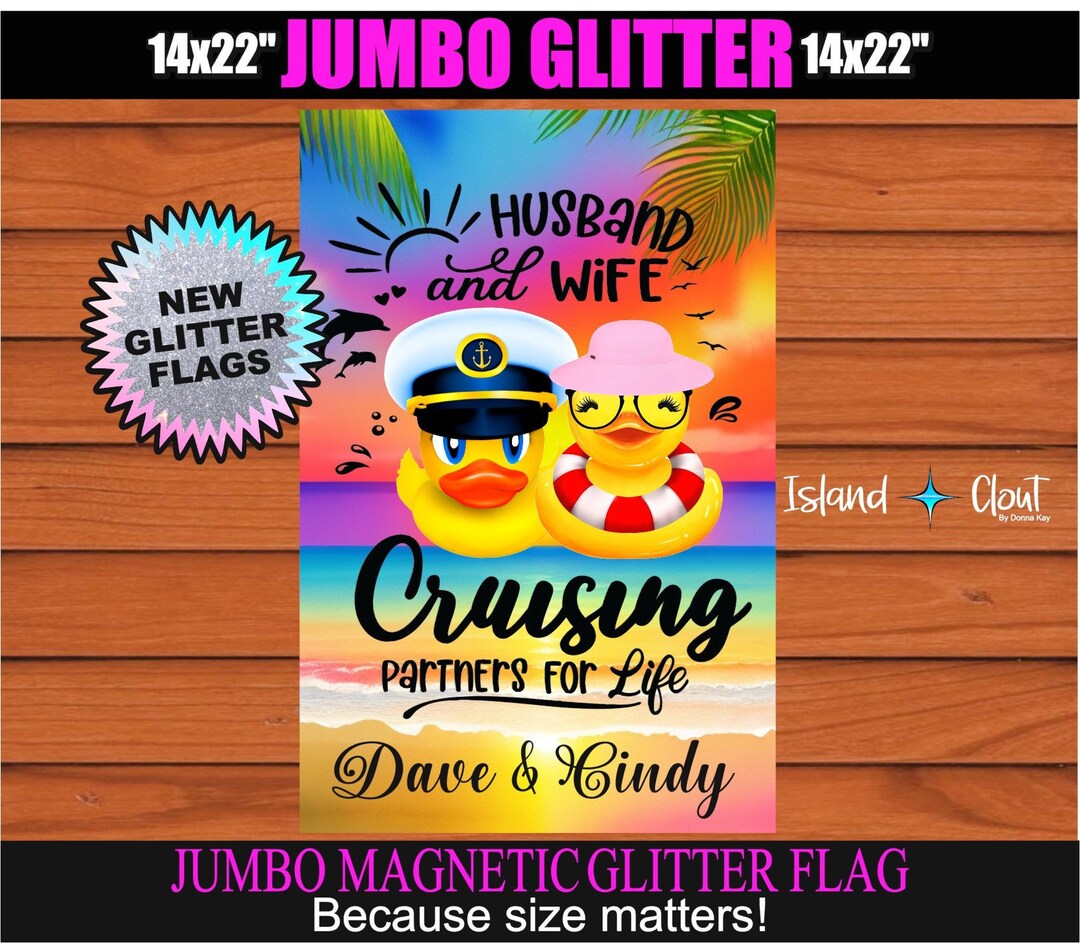 Husband and Wife Cruising Partners for Life Door Decoration, Cruise ...