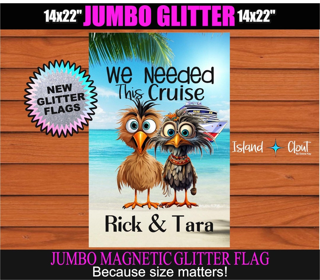 Magnetic Cruise Flag, Couple Cruise Flag, Cruise Door Sign, Cruise ...