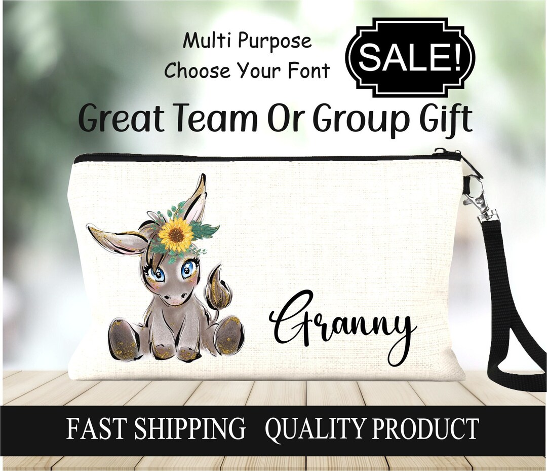 Custom Donkey All Purpose Bag, Donkey Toothbrush Bag, Donkey Cosmetic ...