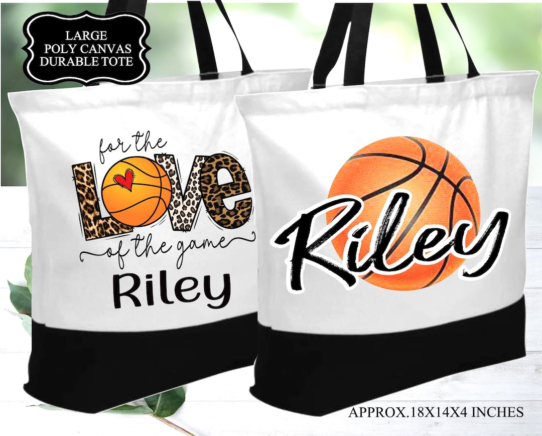 Custom Basketball Tote, Personalized Basketball Bag, Basketball Team ...