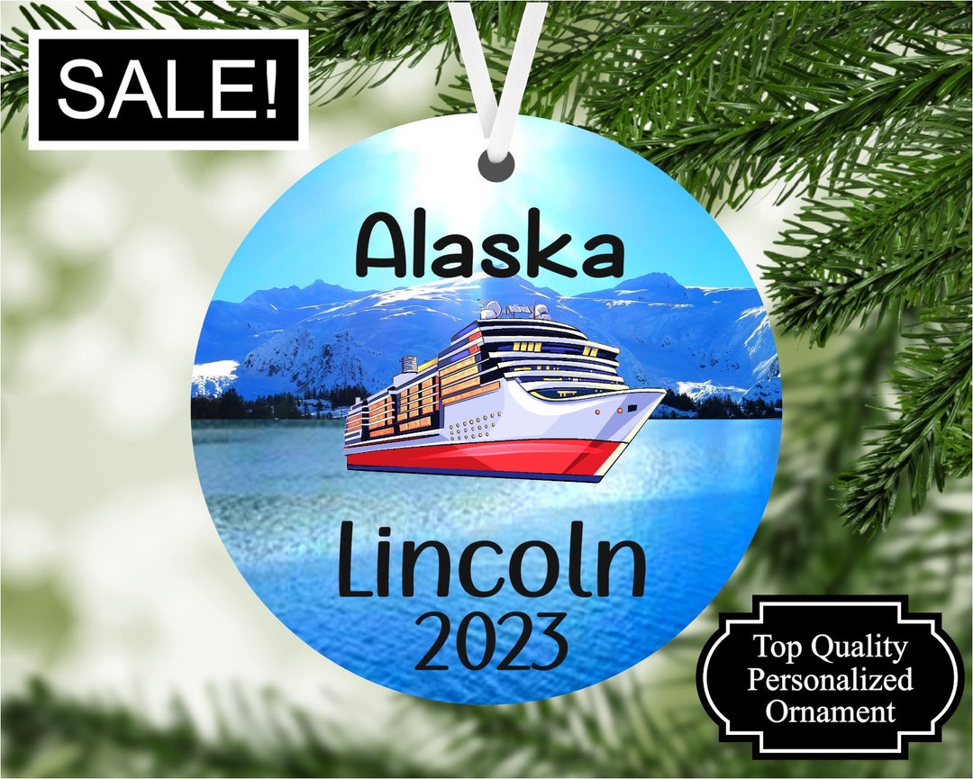 Custom Alaskan Cruise Ornament, Alaska Ornament, Personalized Cruise ...