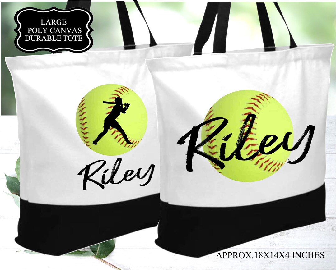 Custom Softball Tote, Personalized Softball Bag, Softball Team Gift ...
