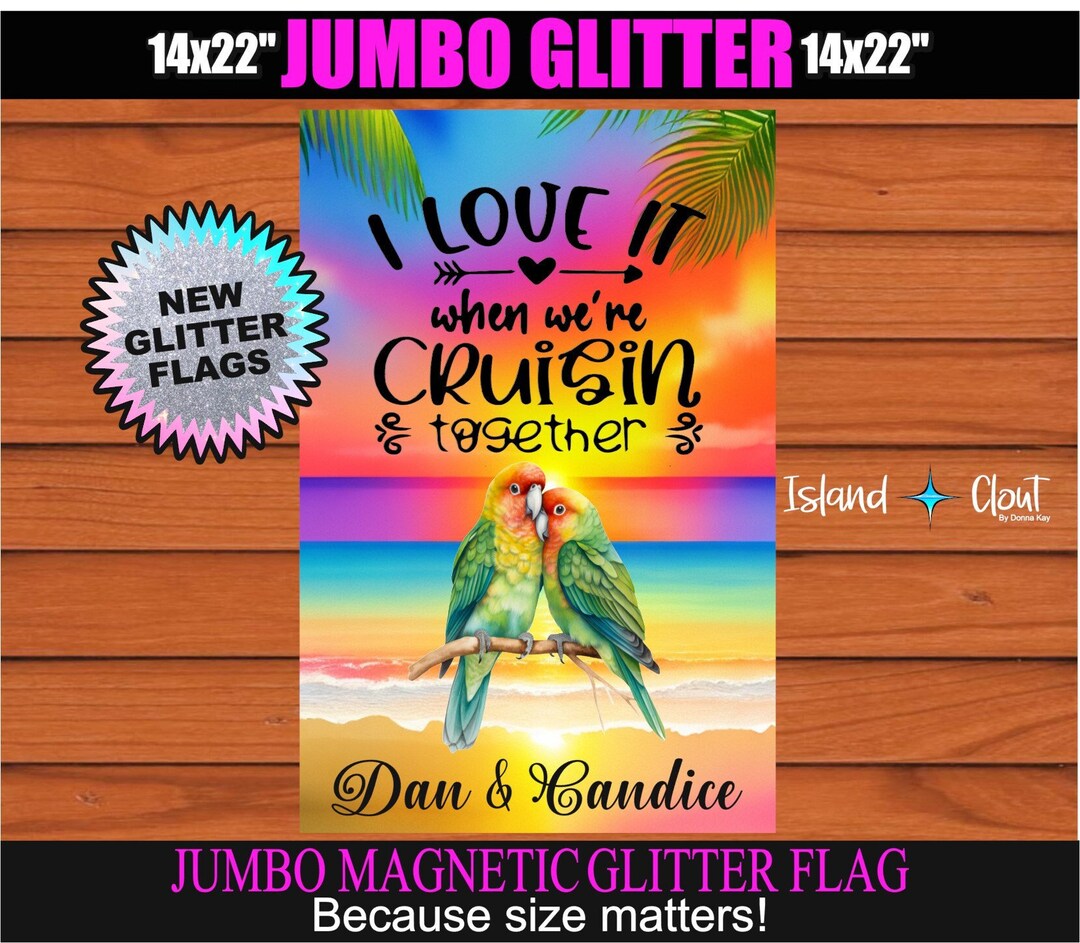 Couples Cruise Flag, Personalized Cruise Banner, Couple Cruise Sign ...